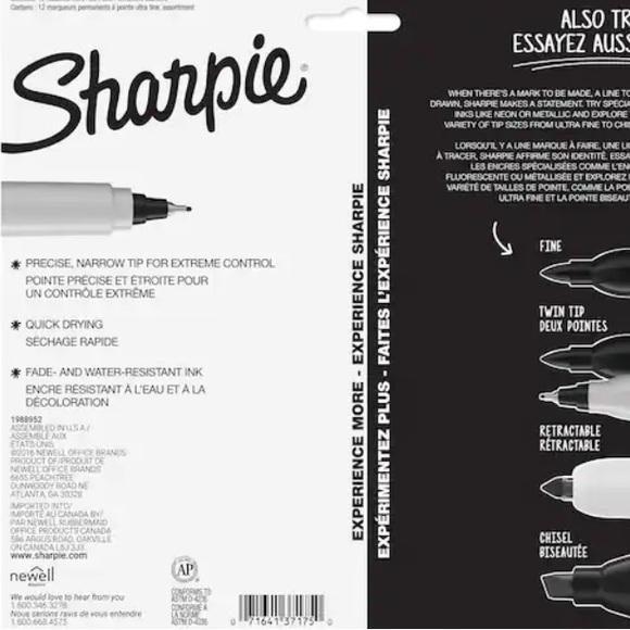 Sharpie | Office | Sharpie 5 Count Ultra Fine Markers | Poshmark